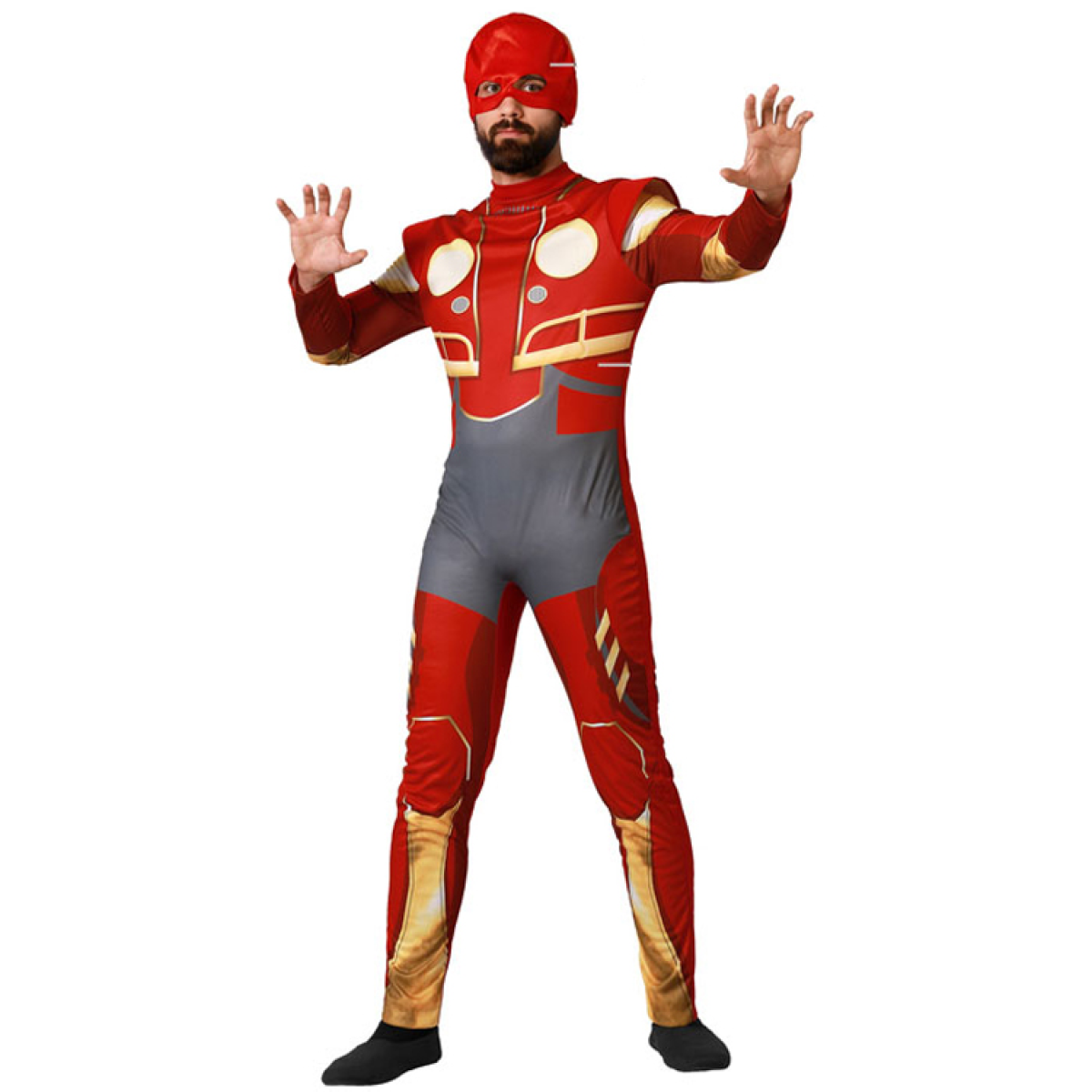 Fato Herói de Ferro Homem - MASCARILHA