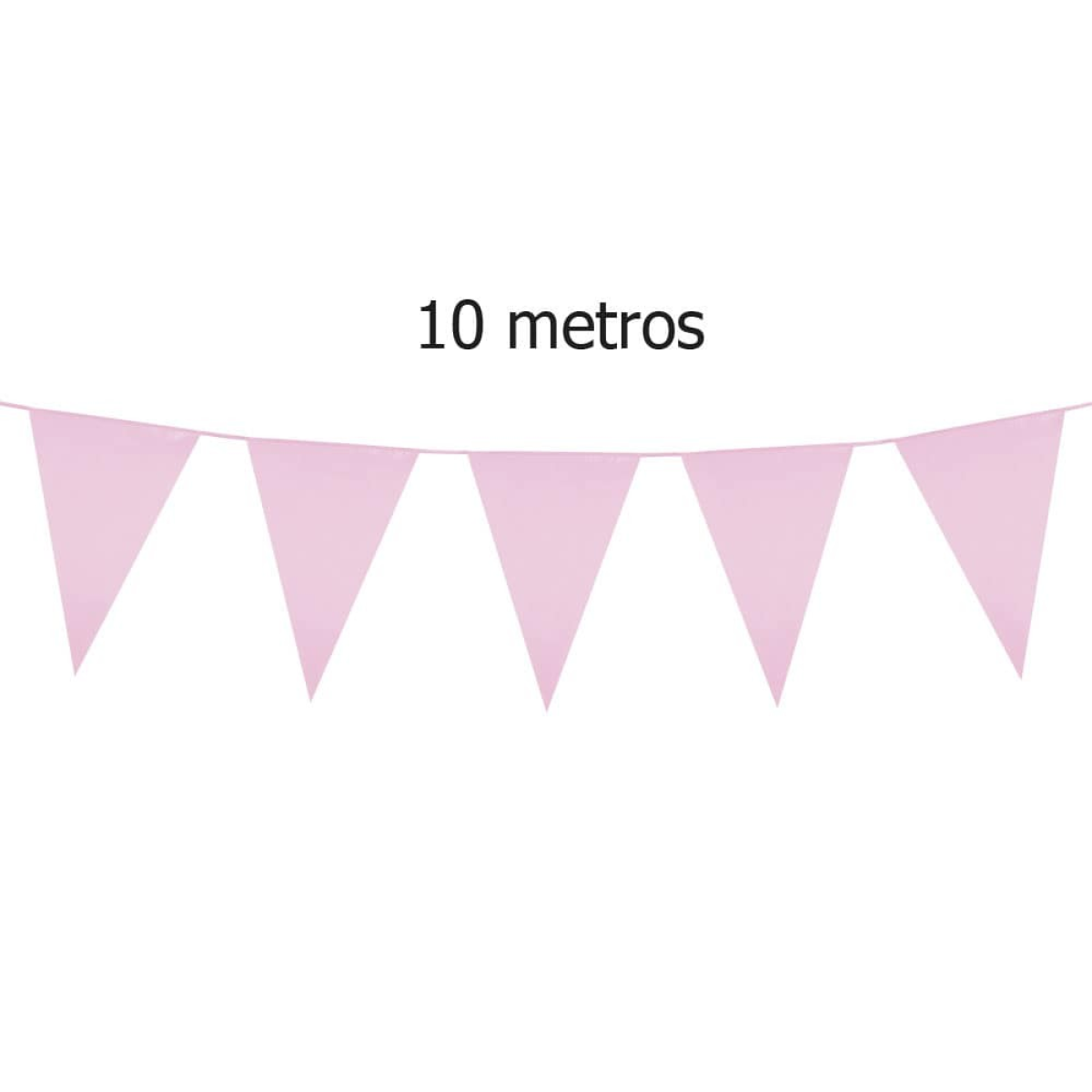 Bandeirolas Grandes Rosa fita 10m | MASCARILHA