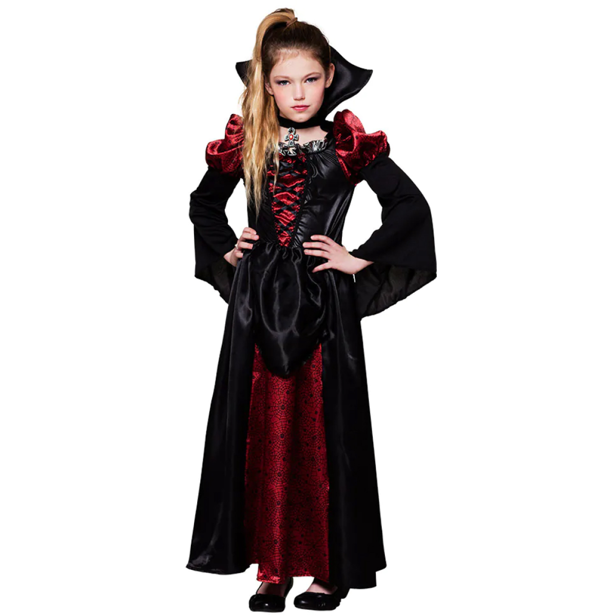 Fato Vampira Alicia delux - Mascarilha