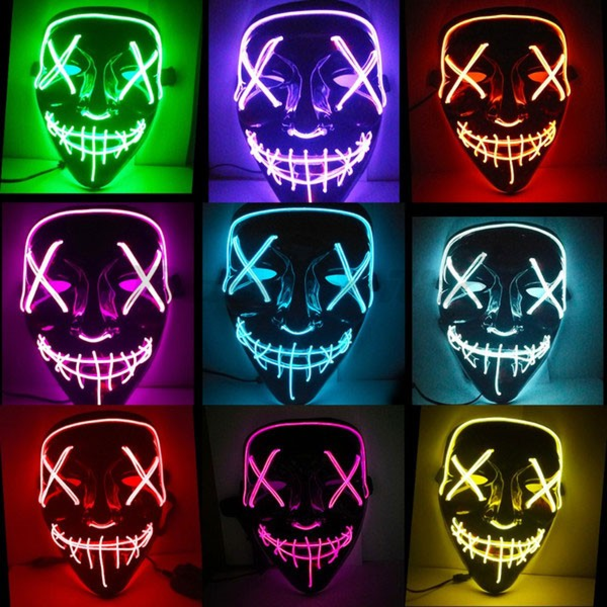 Máscara Purge com Luz - Mascarilha