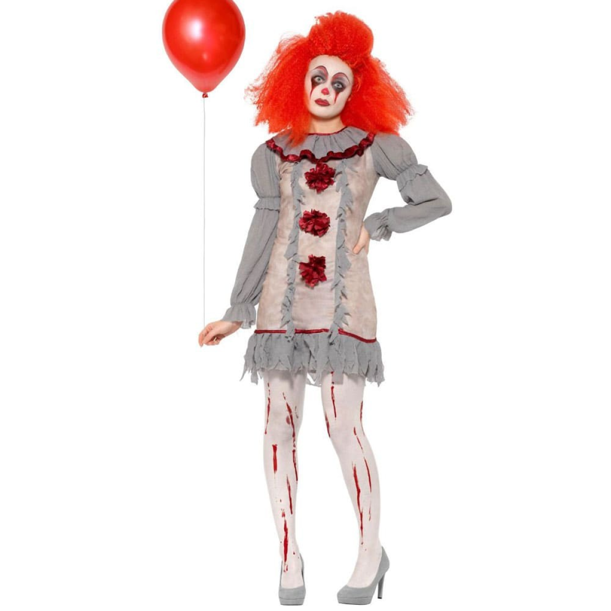 Fato Lady Clown Pennywise - Mascarilha